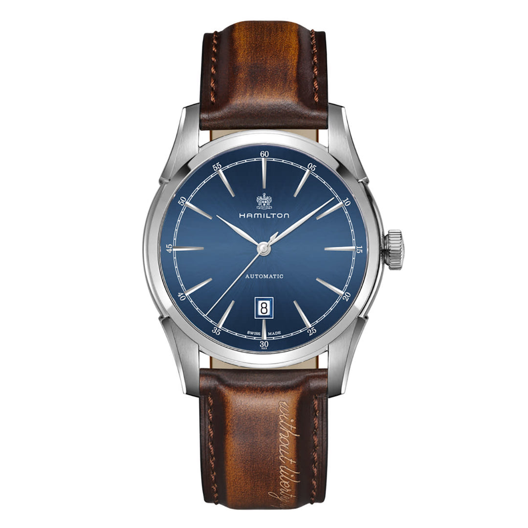 42mm American Classic Spirit of Liberty Watch with Blue Dial in Stainl ...