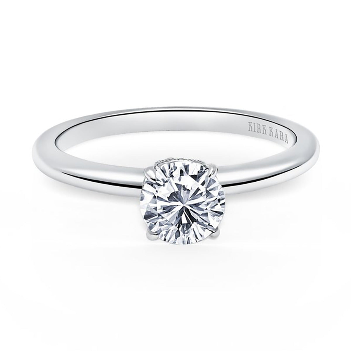 Milgrain Round Diamond Engagement Ring Setting | Schiffman's Jewelers