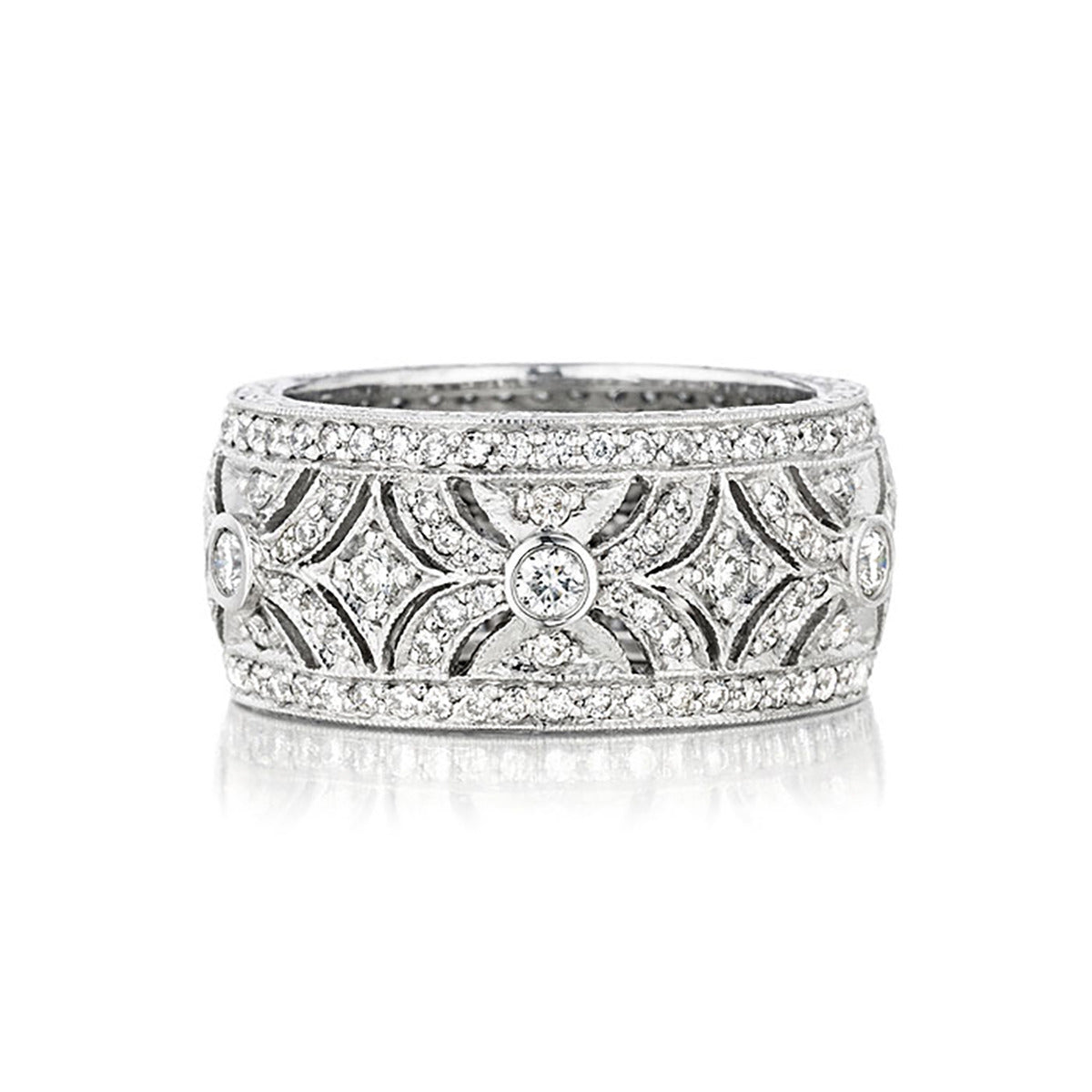 Deco Diamond Pave Eternity Ring | Schiffman's Jewelers