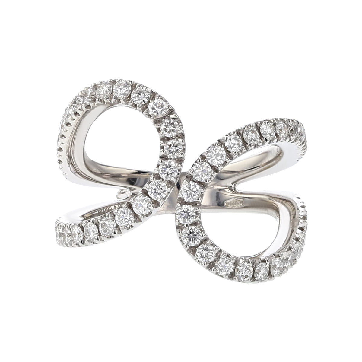 Double Loop Ring with Diamonds | Schiffman's Jewelers