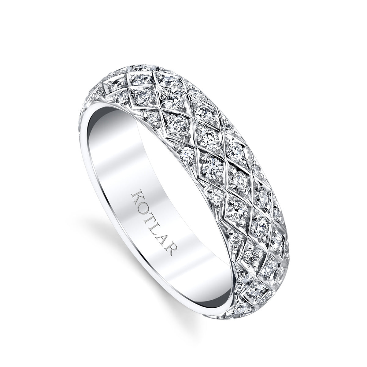 Artisan Pave Criss Cross Band | Schiffman's Jewelers