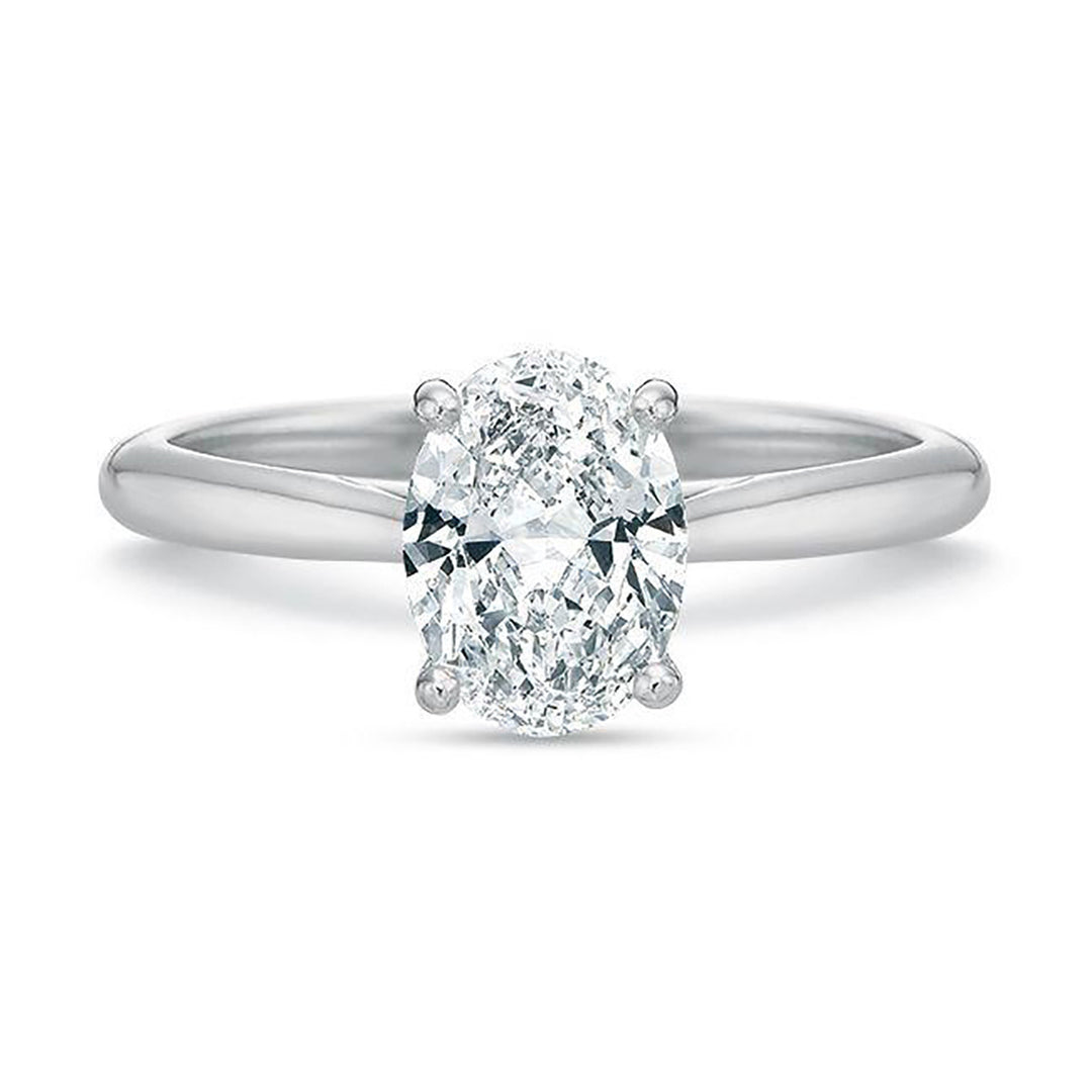 New Aire Oval Solitaire Engagement Ring Setting | Schiffman's Jewelers