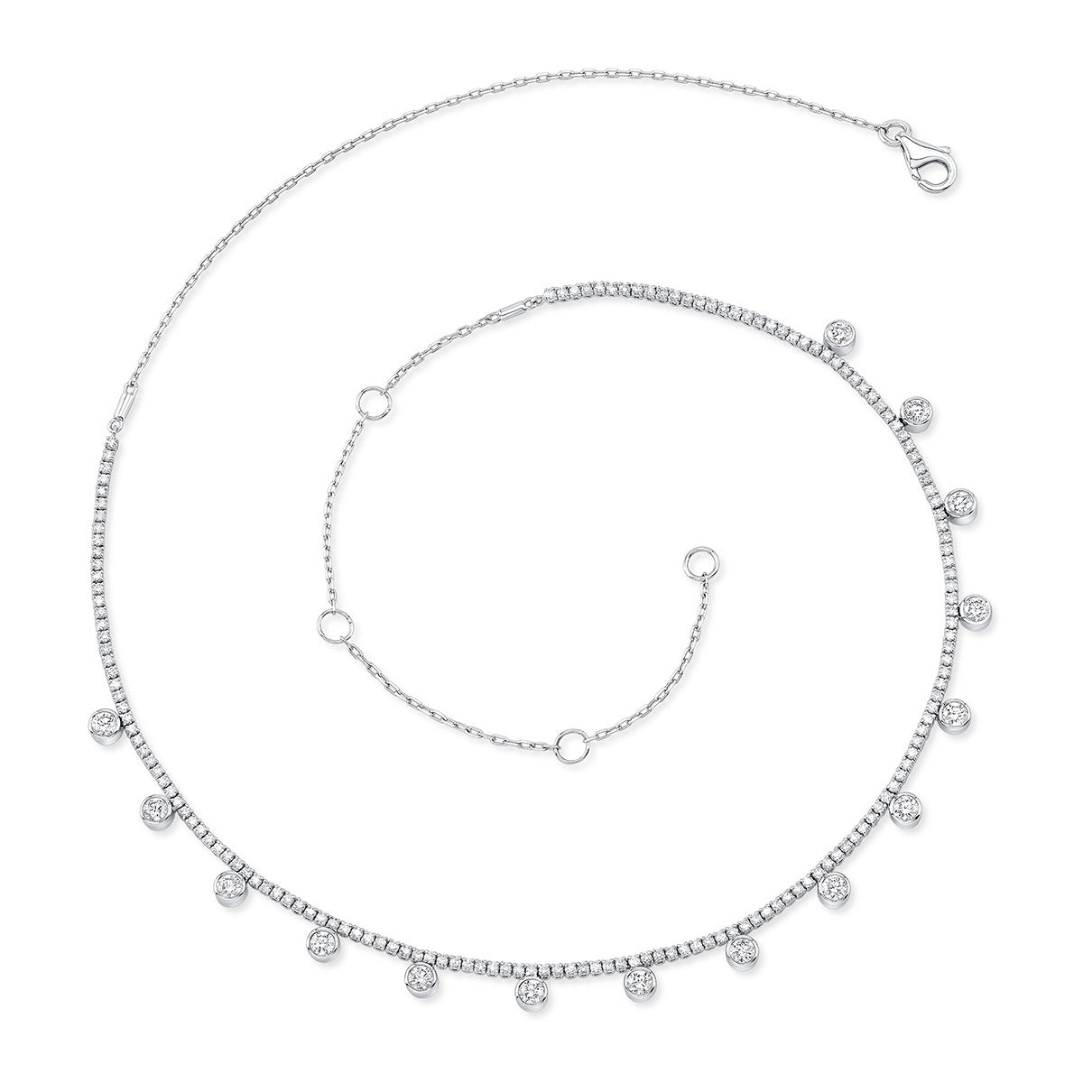 16-Inch Diamond Necklace in 14K Gold | Schiffman's Jewelers
