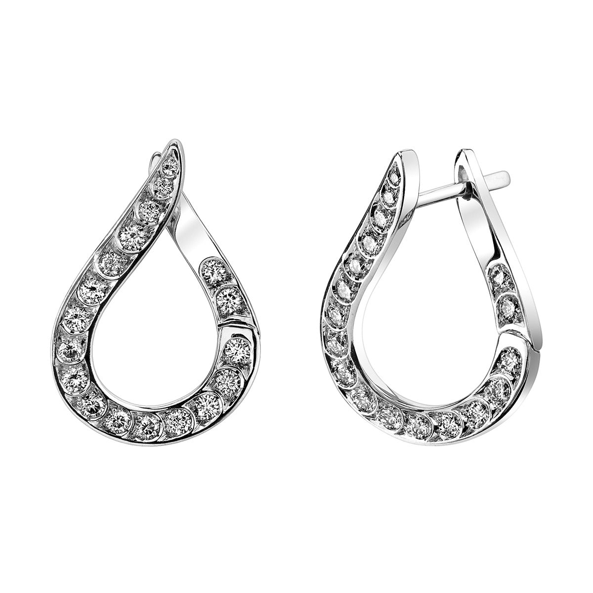 Dew Drop Shaped Diamond Earrings | Schiffman's Jewelers