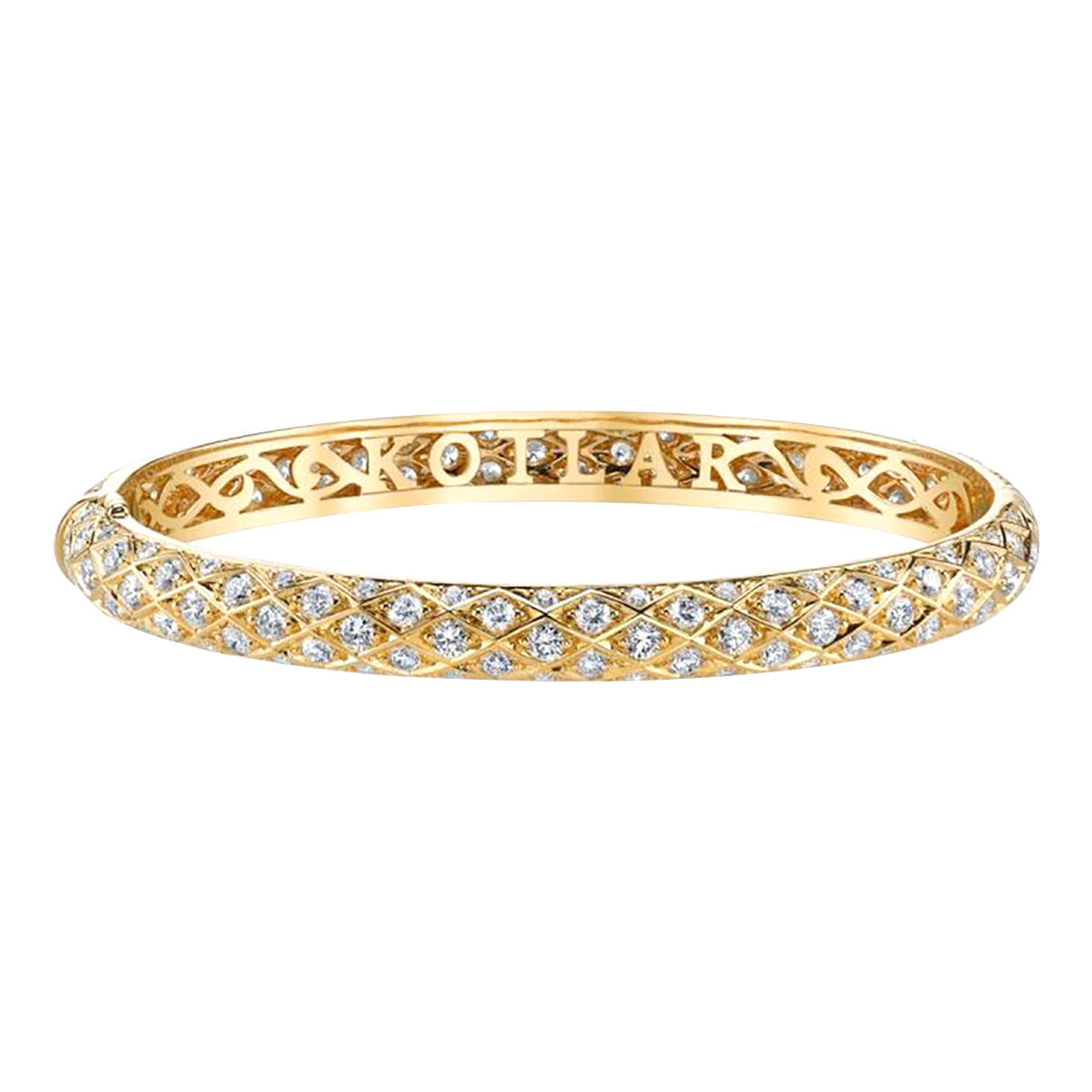 Criss Cross Artisan Pave Bangle | Schiffman's Jewelers