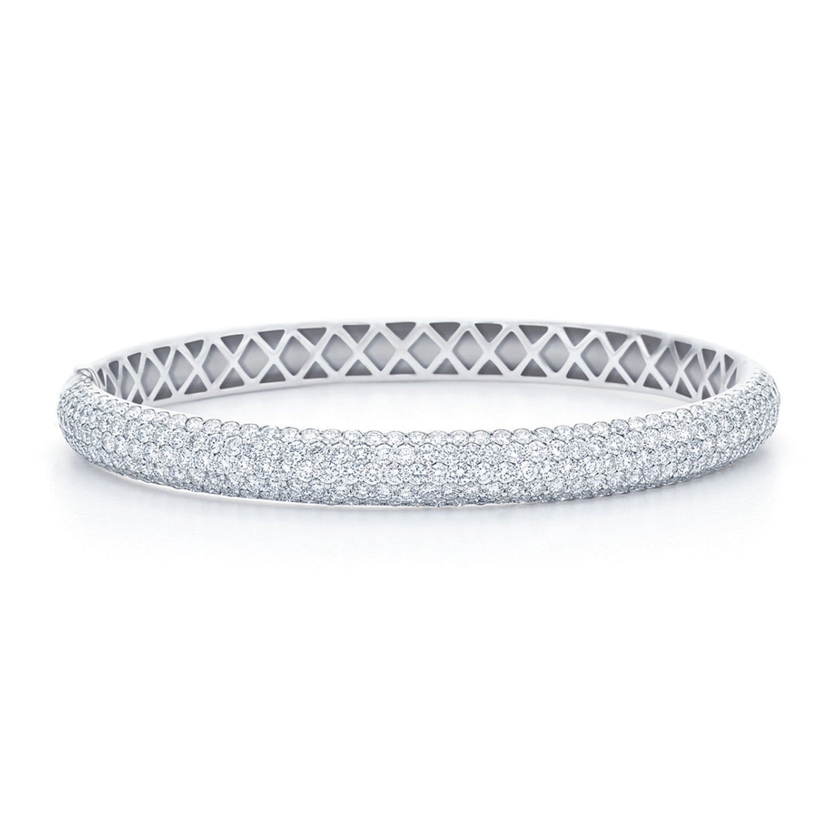 Five-Row Bangle with Pave Diamonds | Schiffman's Jewelers