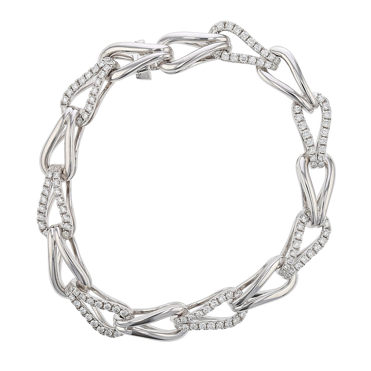 Diamond V-Link Bracelet | Schiffman's Jewelers