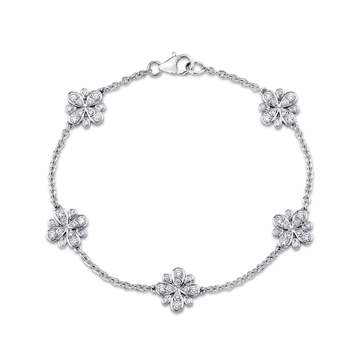Scallop Jubilee 5 Cluster Bracelet | Schiffman's Jewelers