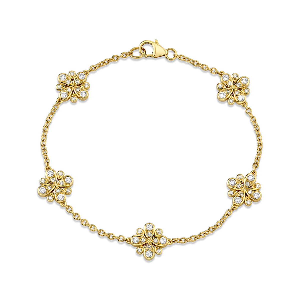 Scallop Jubilee 5 Cluster Bracelet | Schiffman's Jewelers
