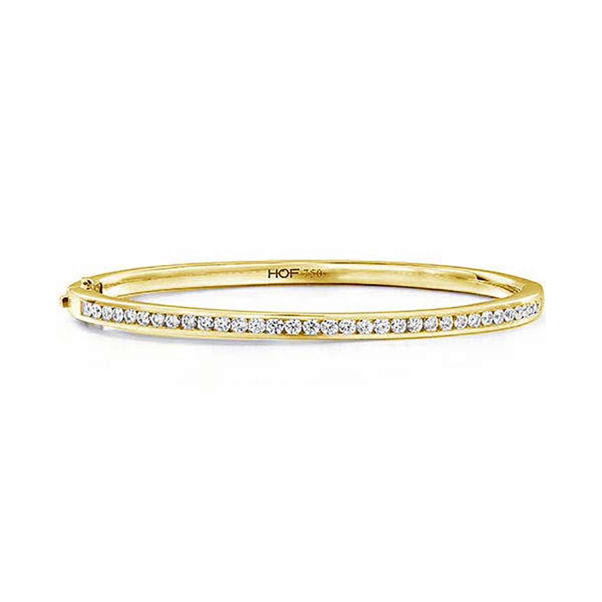 HOF Classic Channel Set Diamond Bangle | Schiffman's Jewelers