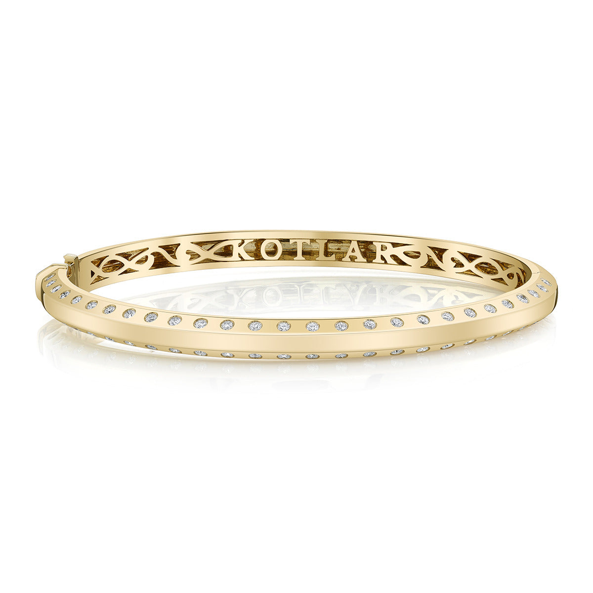 Kotlar Signature Burnished Diamond Bangle | Schiffman's Jewelers