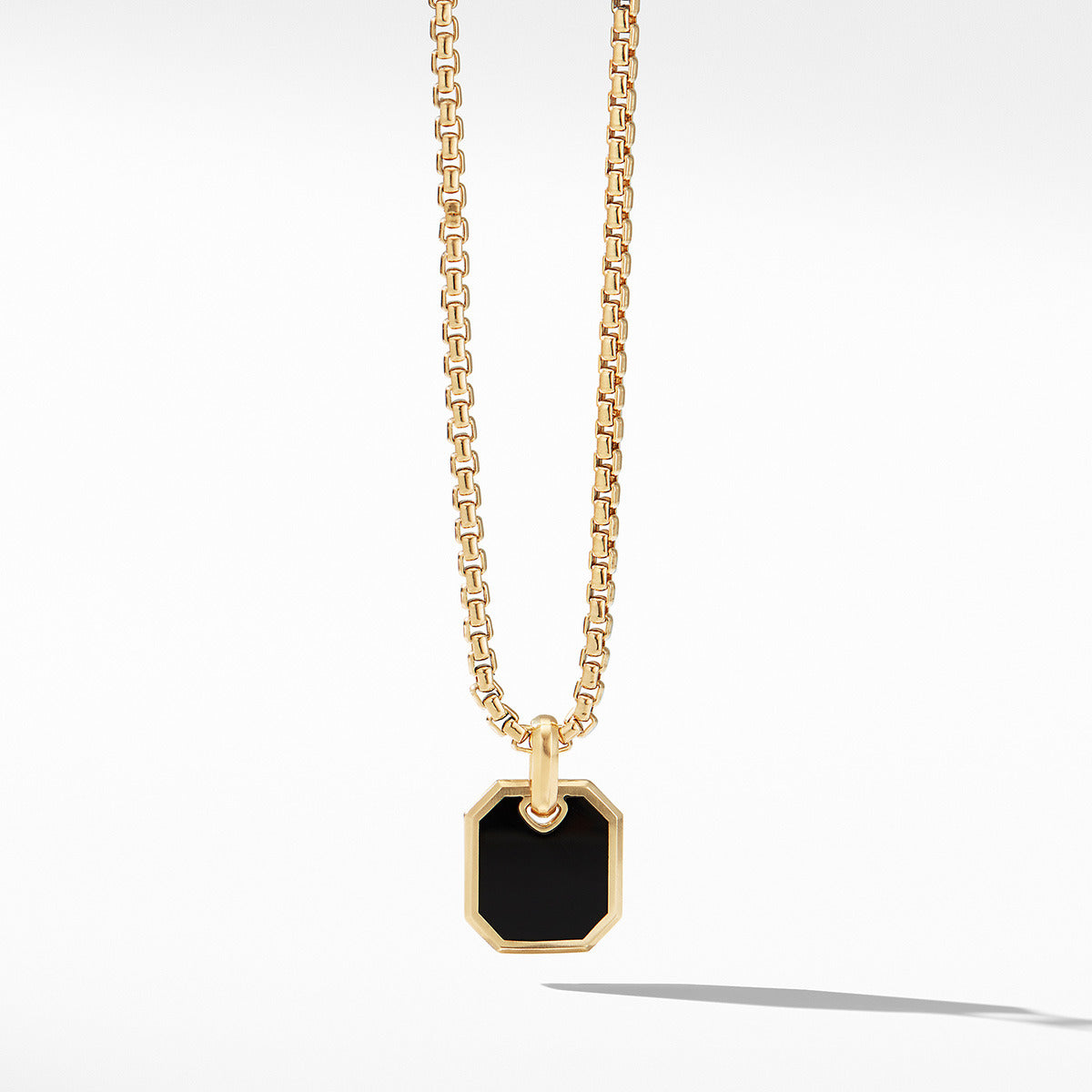 Roman Amulet in 18K Yellow Gold with Black Onyx | Schiffman's Jewelers
