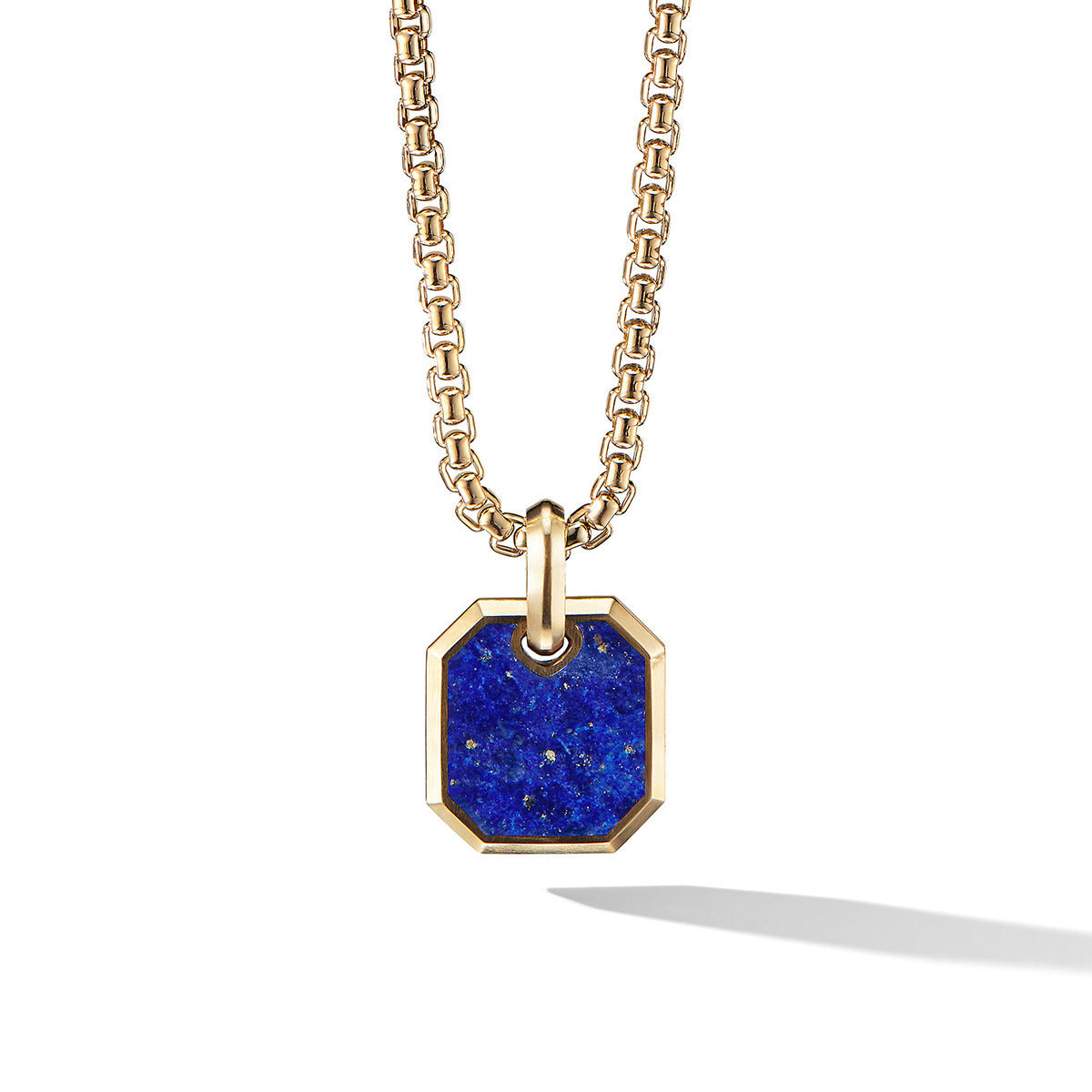 Roman Amulet in 18K Yellow Gold with Lapis | Schiffman's Jewelers
