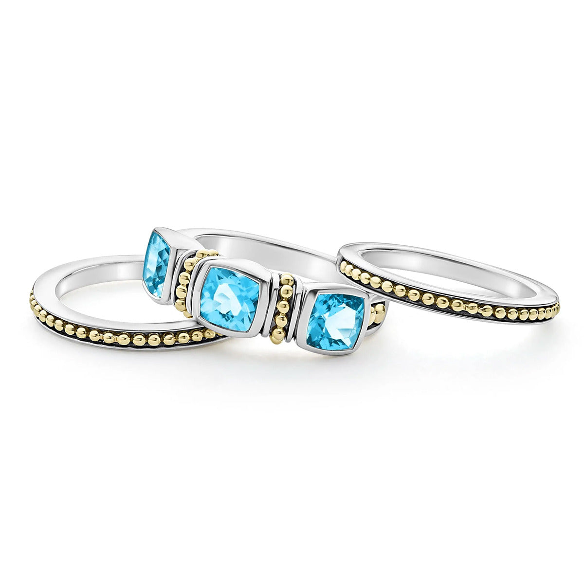 Swiss Blue Topaz Stacking Rings | Schiffman's Jewelers