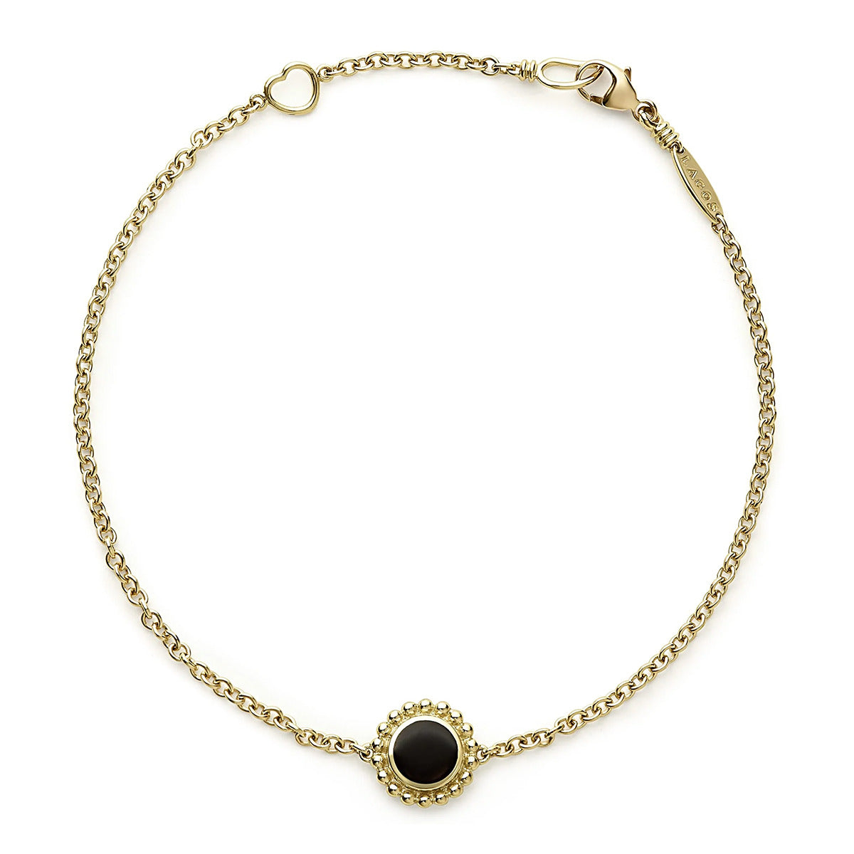 Single Station Round Onyx Bracelet | Schiffman's Jewelers