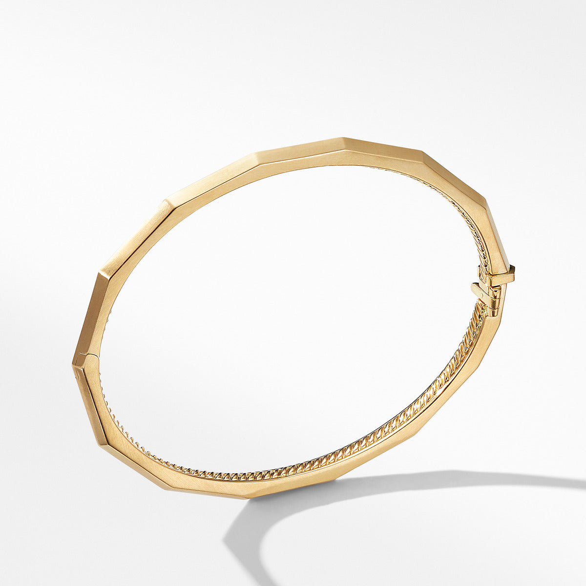 Stax Single Row Faceted Bracelet in 18K Gold, 3mm | Schiffman's Jewelers