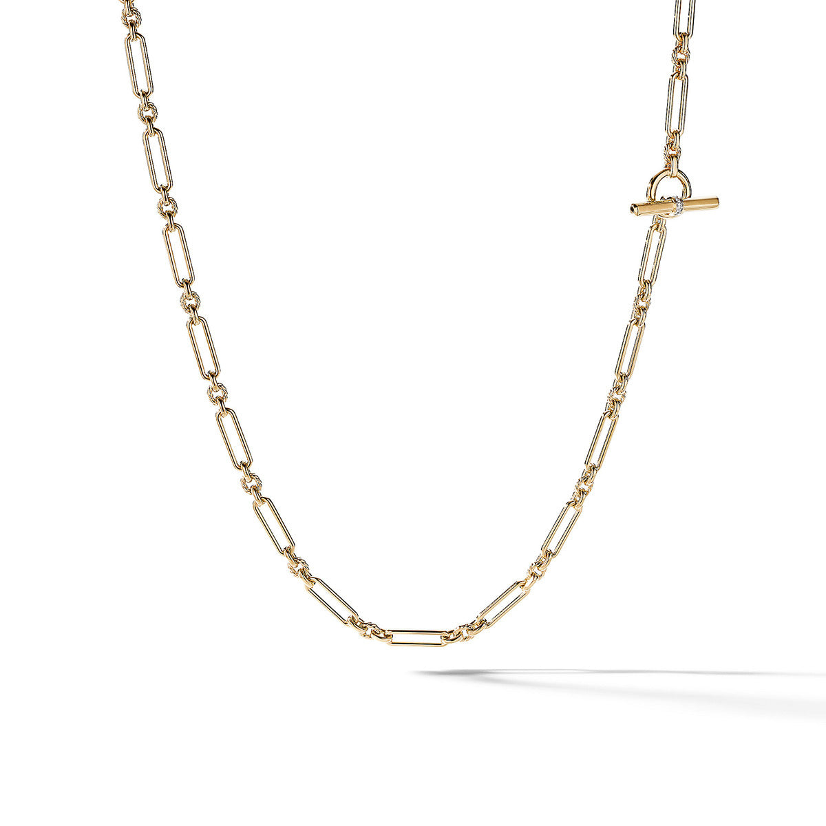 Lexington Chain Necklace in 18K Yellow Gold with Diamonds | Schiffman's ...