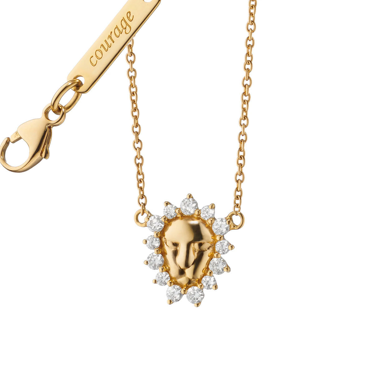 Diamond Critter Lion Courage Necklace | Schiffman's Jewelers
