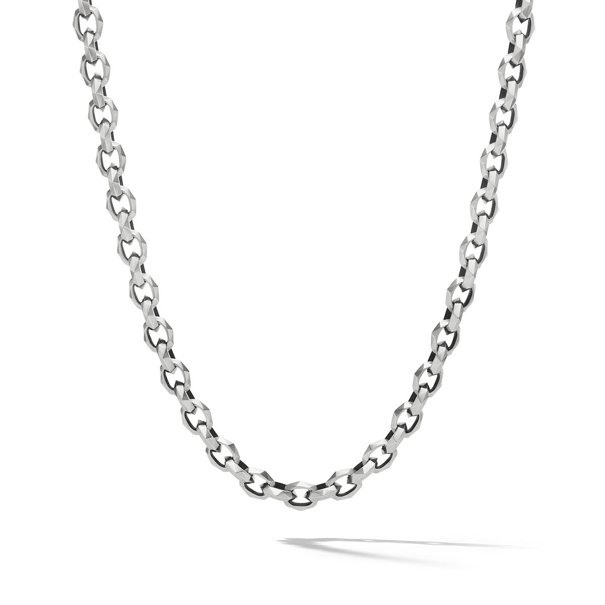 Torqued Faceted Chain Link Necklace | Schiffman's Jewelers