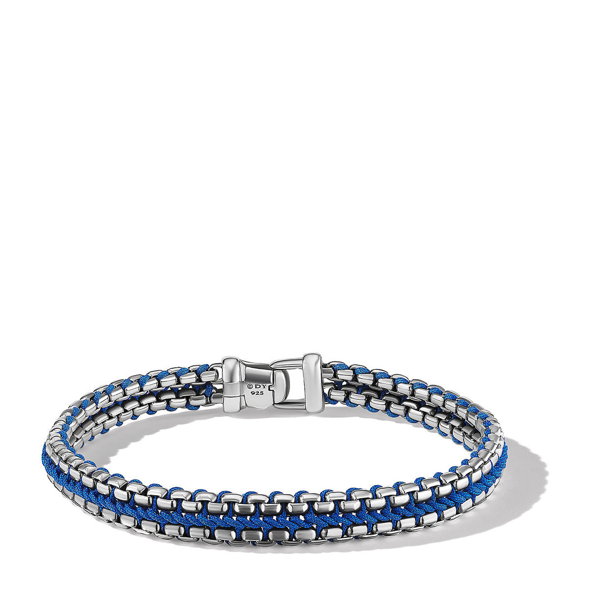 Woven Box Chain Bracelet in Blue | Schiffman's Jewelers