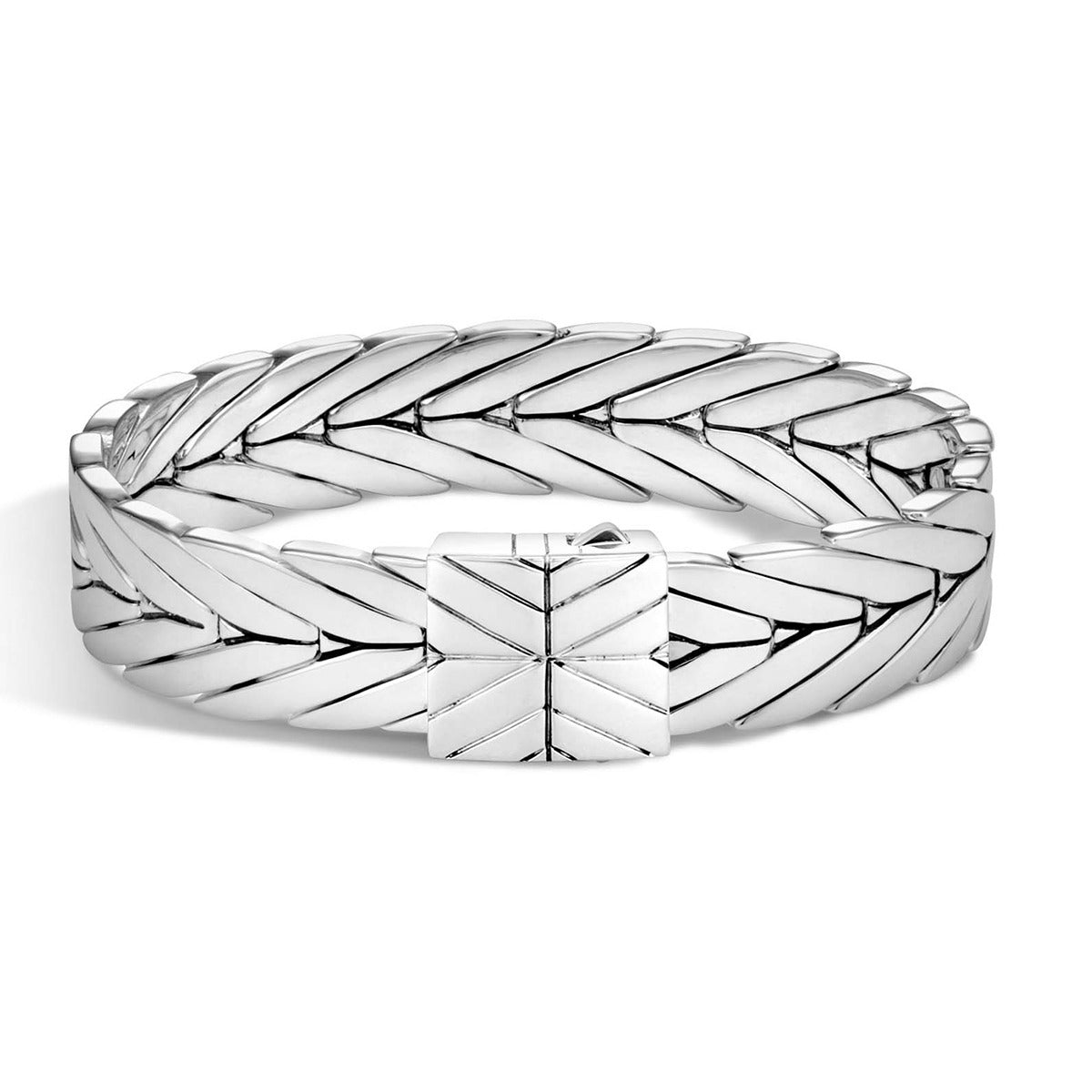 Modern Chain Silver Large Bracelet | Schiffman's Jewelers