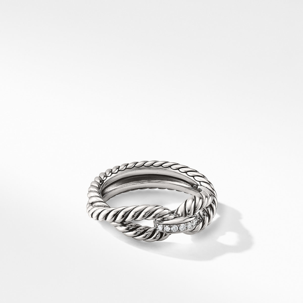 Cable Loop Ring with Diamonds | Schiffman's Jewelers | Schiffman's Jewelers